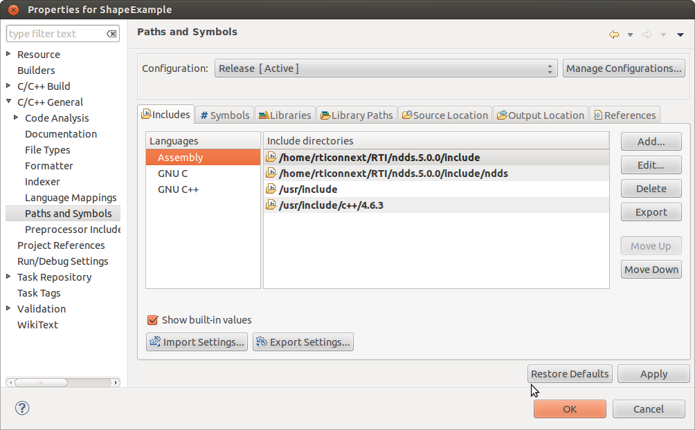 HOWTO Develop C/C++ RTI Connext DDS Applications using Eclipse | Data Distribution Service (DDS ...